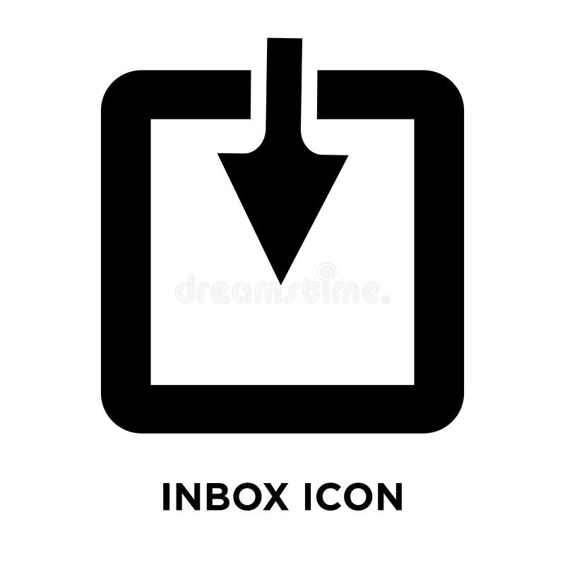 Inbox Concept Vector Linear Icon Isolated on Transparent Background ...