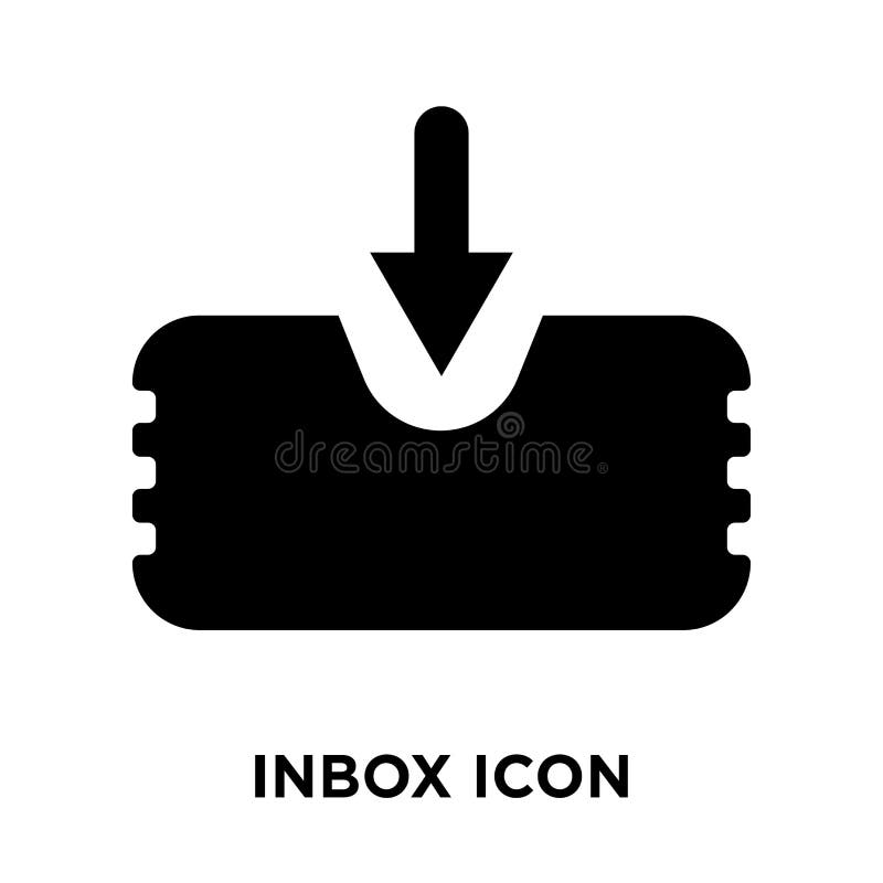 Inbox Icon Vector Isolated on White Background, Logo Concept of Stock ... Inbox Icon Vector Isolated on White Background, Logo Concept of Stock ...