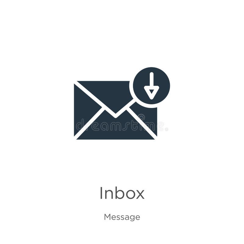 Inbox Icon Vector. Trendy Flat Inbox Icon from Message Collection ...