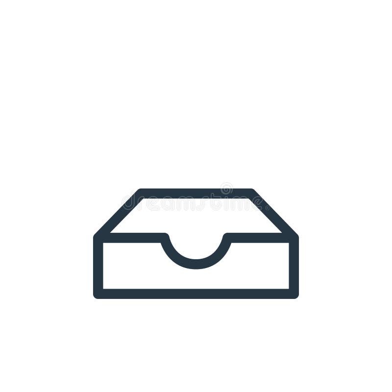 Inbox Icon Vector from Ui Concept. Thin Line Illustration of Inbox ...