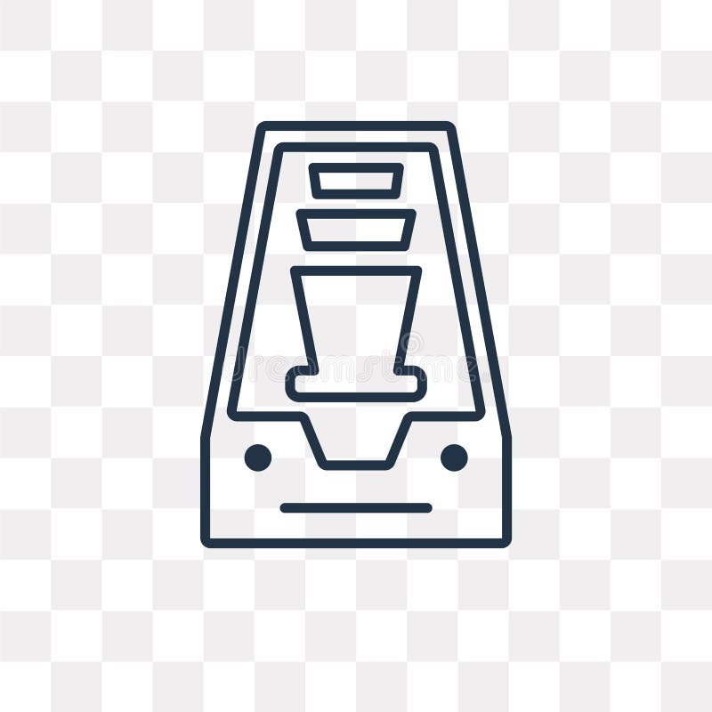 Inbox Vector Icon Isolated On Transparent Background, Linear Inbox ...