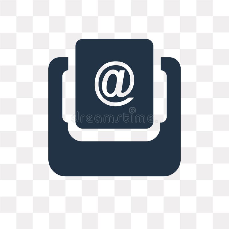 Inbox Vector Icon Isolated On Transparent Background, Linear Inbox ...