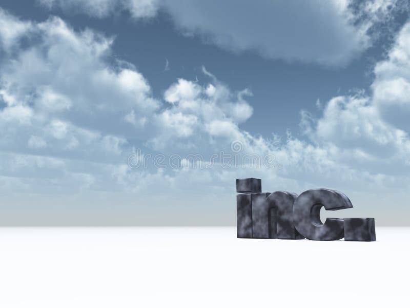Inc. stock illustration. Illustration of company, establishment - 10816575