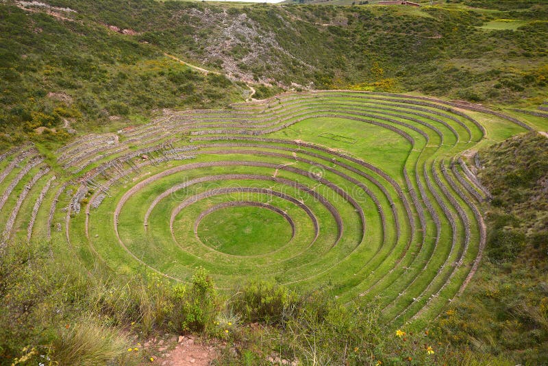 Inca agriculture field stock photo. Image of valley, architecture ...