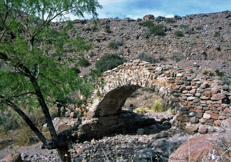 Inca Bridge, Andes Mountains, Argentina Stock Photo - Image of ...