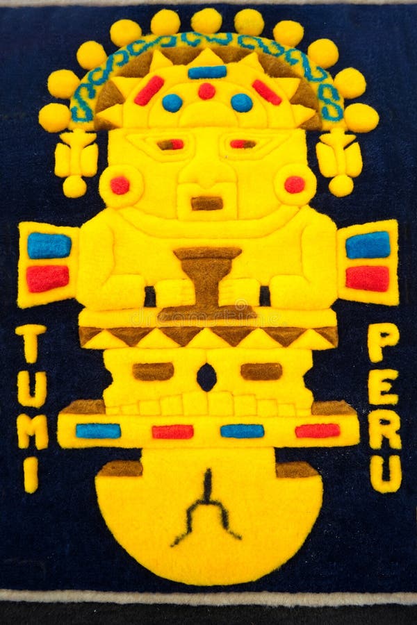 Tumi Ceremonial Axe Inca National Peruvian Symbol Stock Photos - Free ...