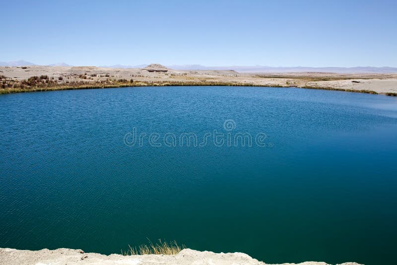 Inca Coya Lagoon, Chile stock image. Image of landmark - 86144609