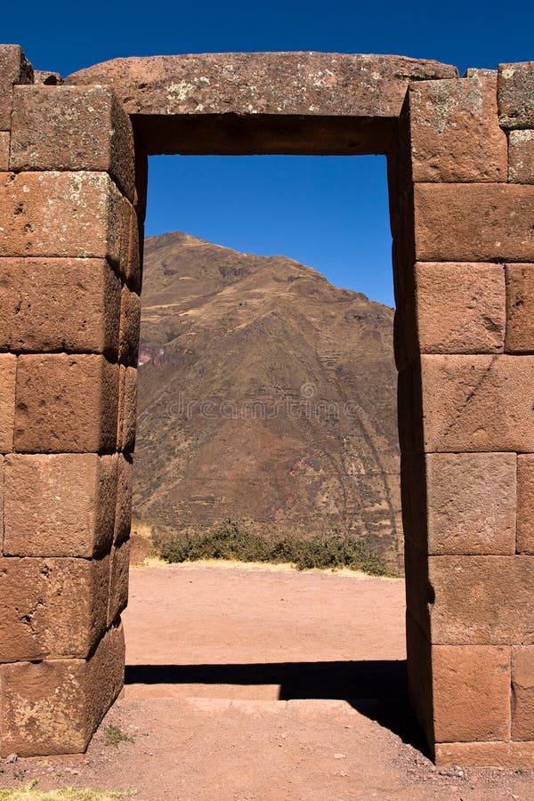 Inca Doorway stock image. Image of waman, inca, stone - 13649603