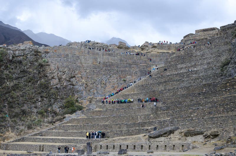 Inca-fort Ollantaytambo - Peru Editorial Photography - Image of ...