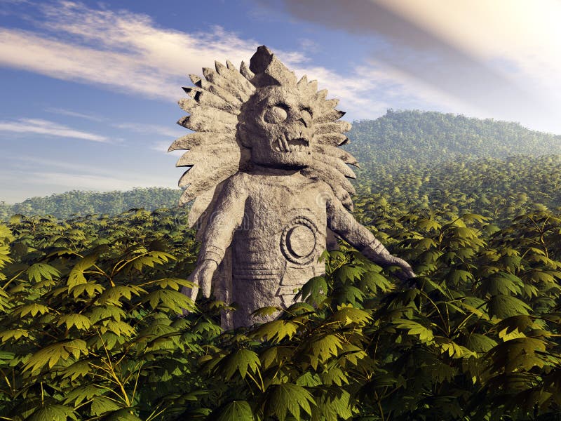 Inca God ilustração stock. Ilustração de cultura, sunset - 39584903