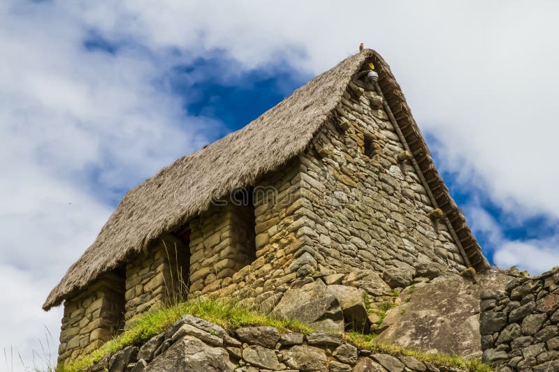 Inca Hut stock photo. Image of andes, machu, inca, thatched - 44982194