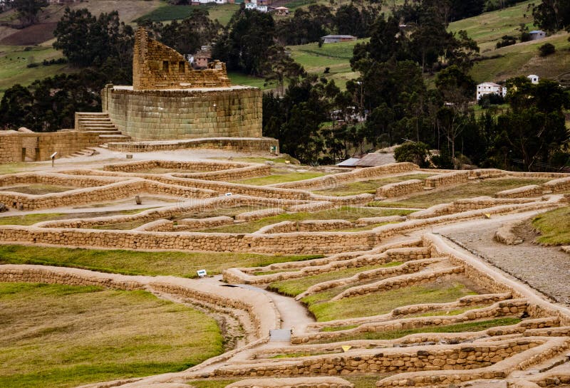 Inca Pirca fields stock image. Image of background, country - 116991835