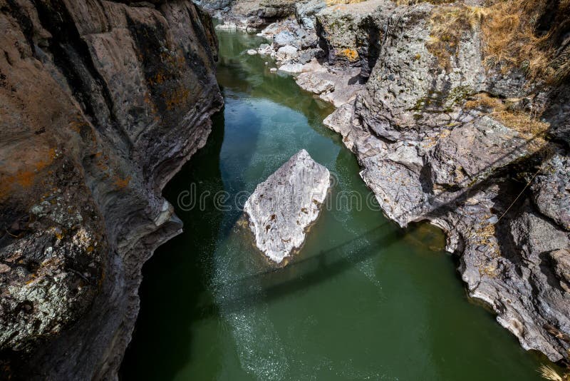 Inca Qeswachaka Bridge Made of Grass Stock Photo - Image of traditional ...