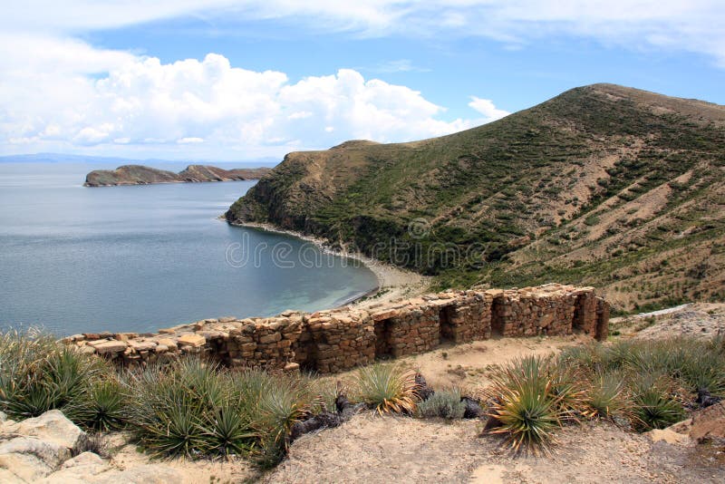 Inca ruins, Bolivia stock image. Image of titicaca, history - 4719813