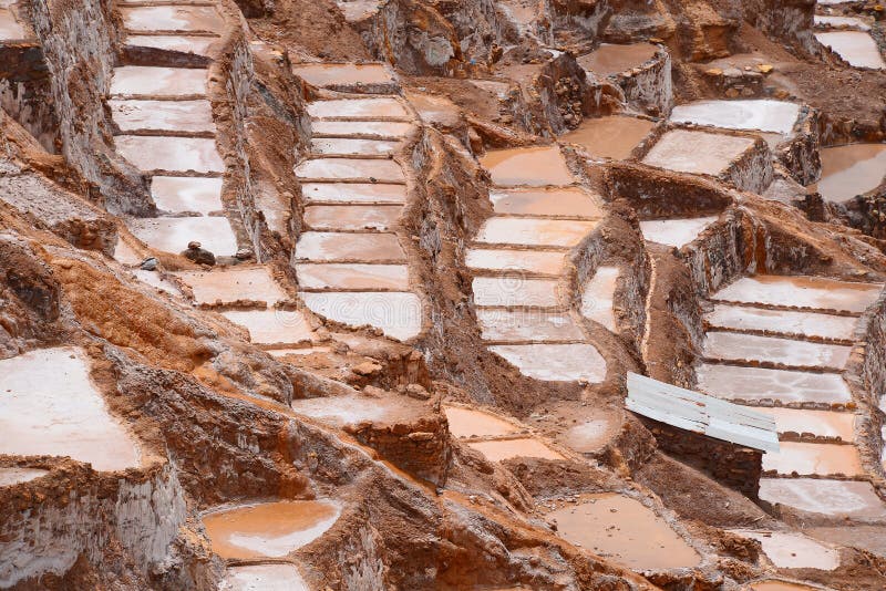 Inca salt farm stock image. Image of evaporation, south - 41572457