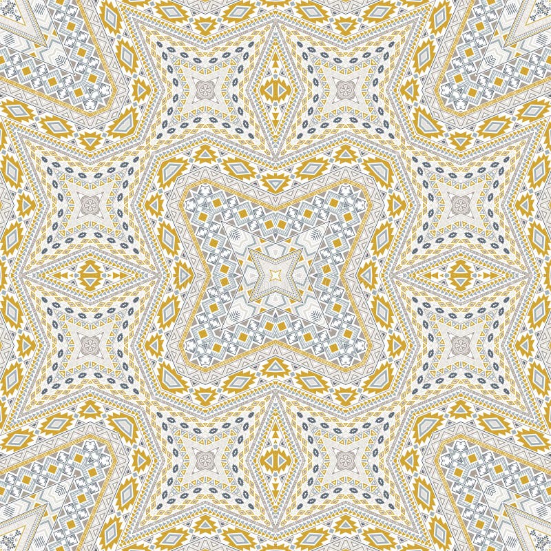 Inca Seamless Ornament Vector Design. Abstract Geometric Background ...