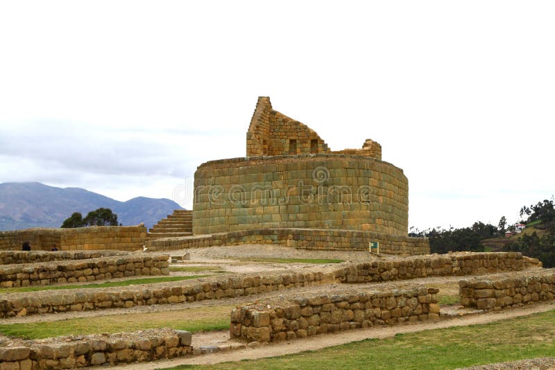 Incan ruins at Ingapirca stock photo. Image of stone - 17179562