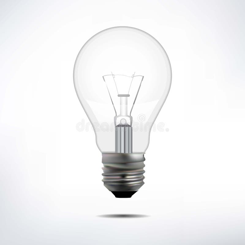 Incandescent Electric Lamp in Vector Format Stock Vector - Illustration ...