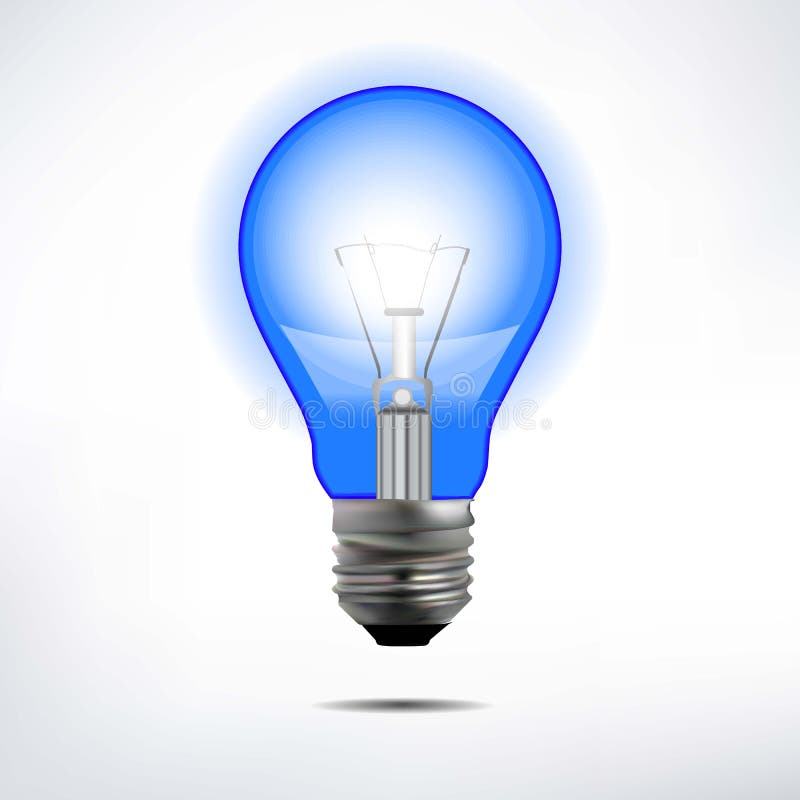 Incandescent Electric Lamp in Vector Format Stock Vector - Illustration ...