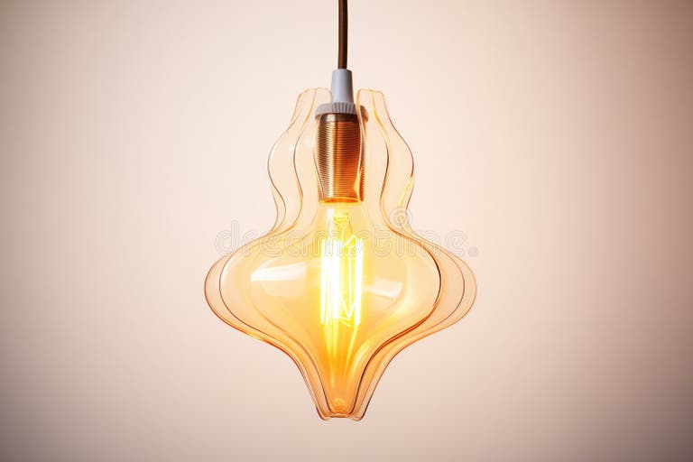 Incandescent Filament in a Light Bulb Stock Photo - Image of glow, bulb ...