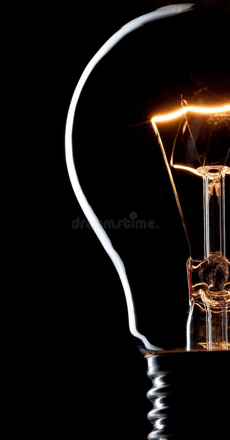 Incandescent light bulb stock image. Image of glass, lamp - 23277247