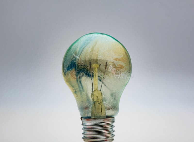 Incandescent Light Bulb Burned Out Stock Photo - Image of glass, burnt ...