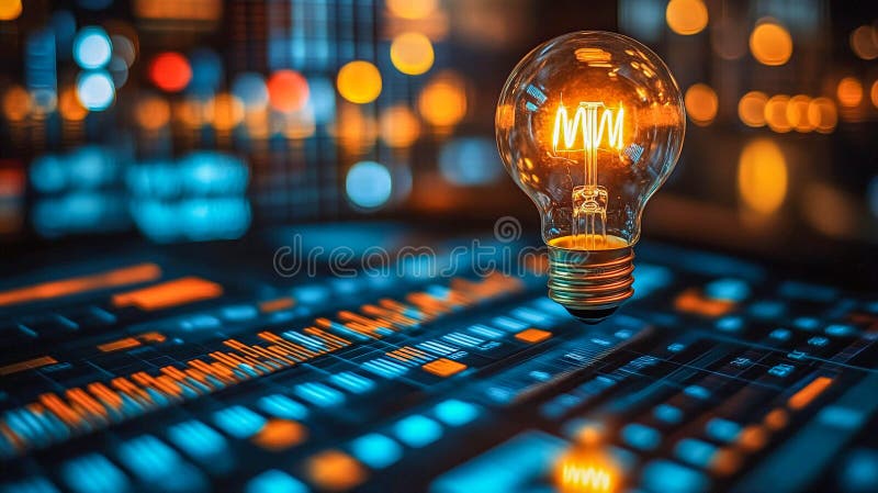 An Incandescent Light Bulb is Located Above the Electronic Circuit. the ...