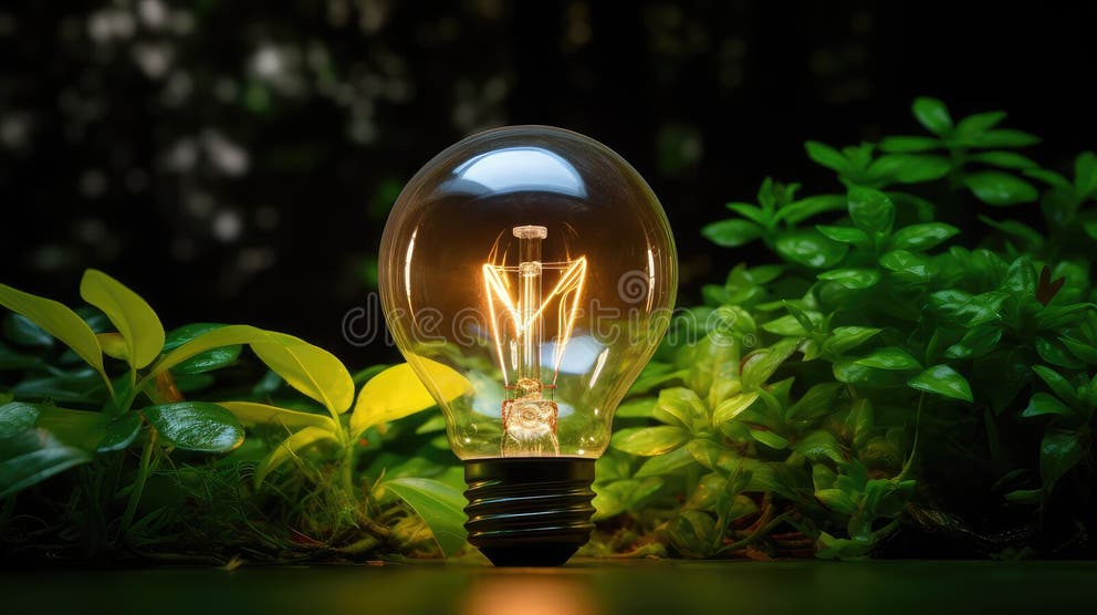 Incandescent Technology Transition Stock Illustration - Illustration of ...