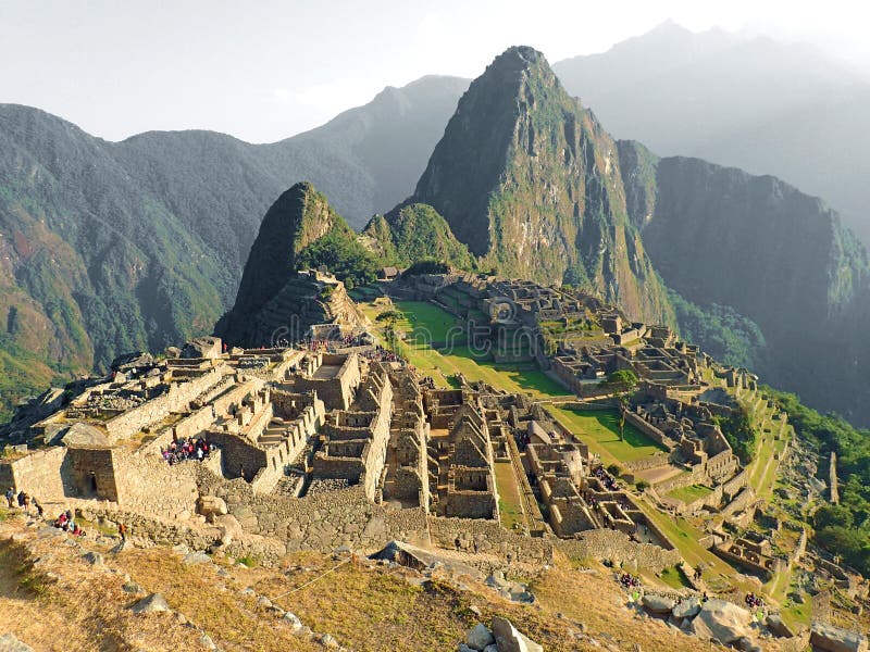 Inca-pad, Machu Picchu, Peru Stock Foto - Image of geschiedenis, steen ...