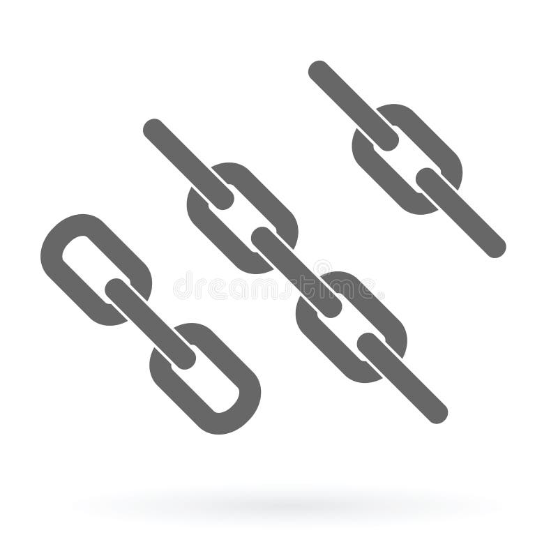 Icona Delle Catene Su Fondo Bianco Icona Per La Vostra Progettazione ...