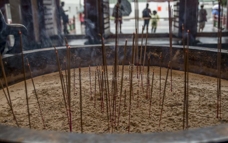 Incense Burner in a Buddhist Temple Stock Image - Image of temple ...