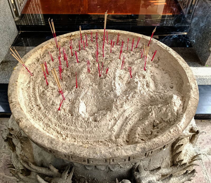 Incense Burner for Performing Buddhist Rituals Stock Image - Image of ...