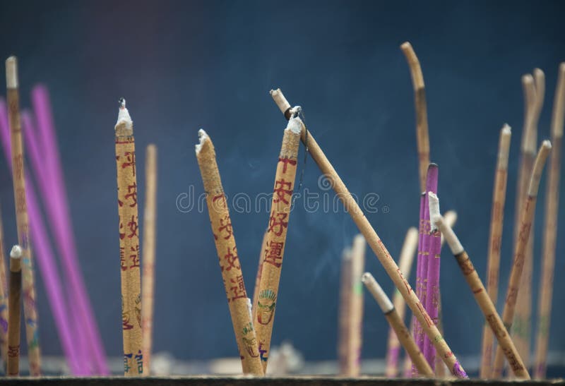 Incense Burning, Beijing stock image. Image of close - 11237567