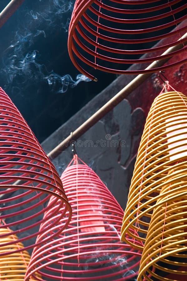 Incense Coils in Phuoc Kien Assembly Hall, Hoi an, Vietnam Stock Photo ...