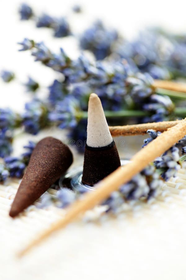 Incense cones stock image. Image of lavendula, relaxation - 10270545