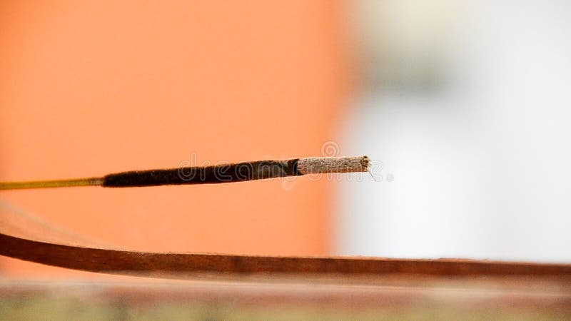 Incense Consumed and Emanating a Scented Smoke Stock Photo - Image of ...