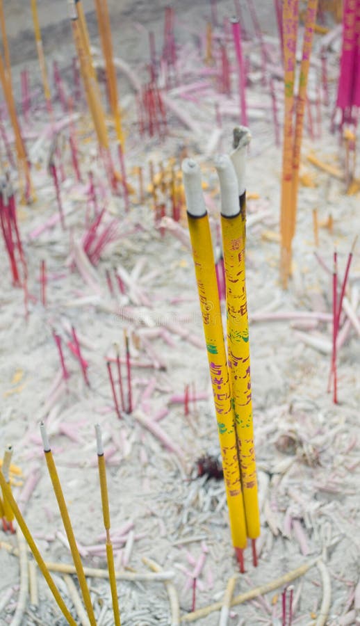 Incense joss sticks stock image. Image of yellow, spirit - 17488495