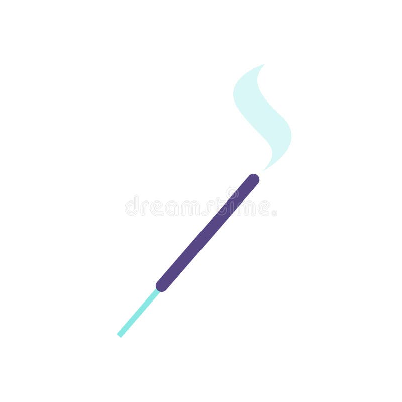 Incense Sticks Flat Icon, Vector Illustration Stock Illustration ...