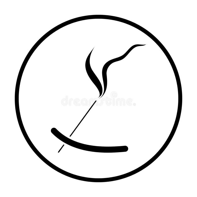 Incense Sticks Icon stock vector. Illustration of healthy - 148390273