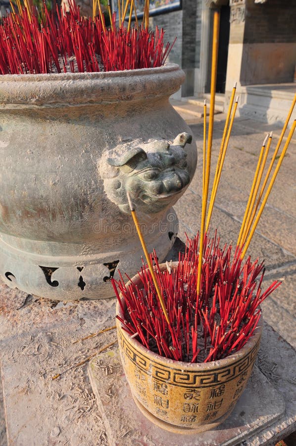 Incense in temple stock photo. Image of closeup, incense - 34379362