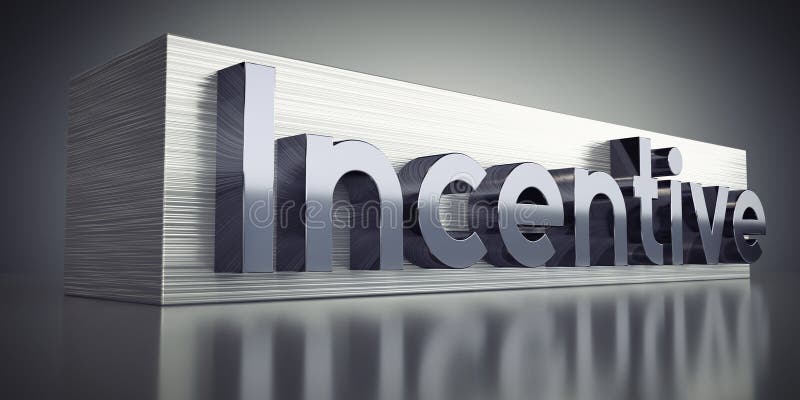 Incentive - Metal Typographical Concept Stock Illustration ...