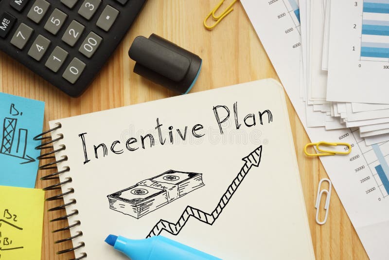 Incentive Plan is Shown on the Photo Using the Text Stock Photo - Image ...