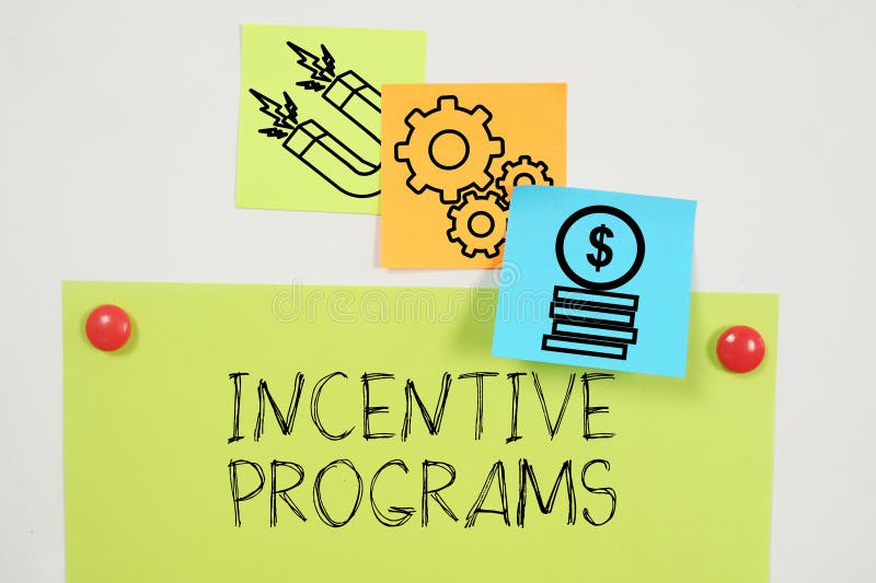 Incentive Program is Shown Using the Text Stock Image - Image of ...