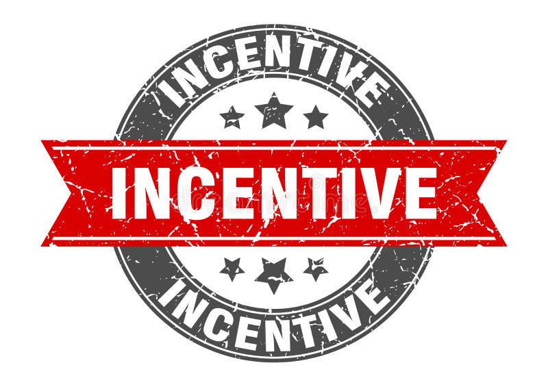 Incentive Round Stamp with Ribbon. Label Sign Stock Vector ...