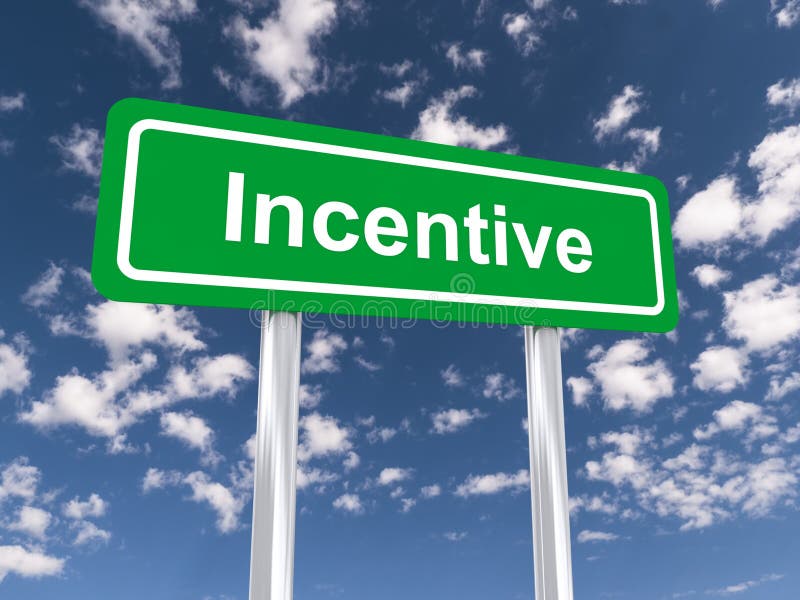 Incentive sign stock photo. Image of payment, roadside - 37180078