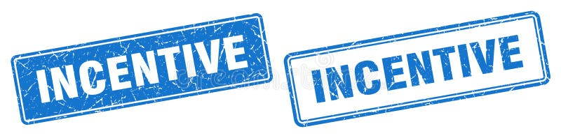 Incentive Stamp Set. Incentive Square Grunge Sign Stock Vector ...