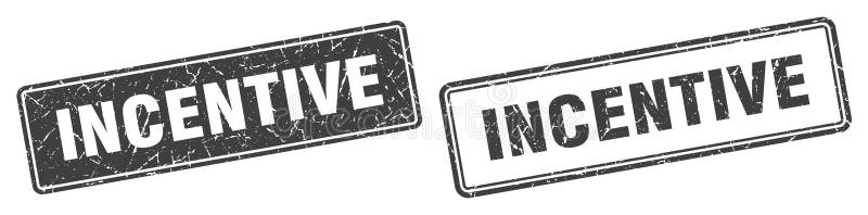 Incentive Stamp Set. Incentive Square Grunge Sign Stock Vector ...