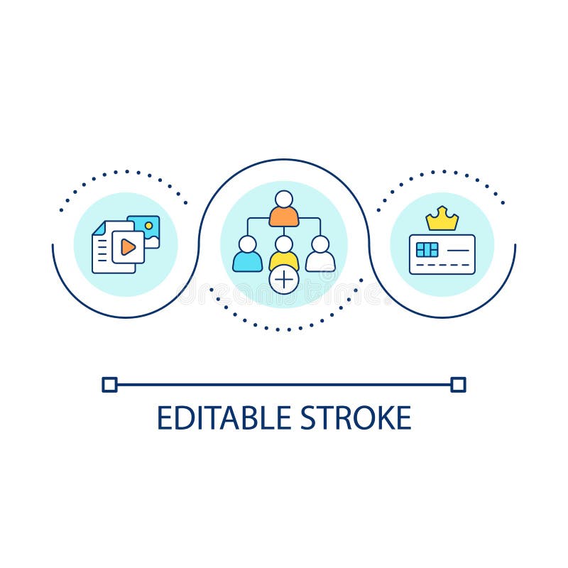 Incentivize Current Customers Loop Concept Icon Stock Vector ...