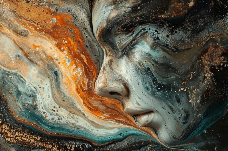 Inception of Abstract Artistry Stock Image - Image of originality ...