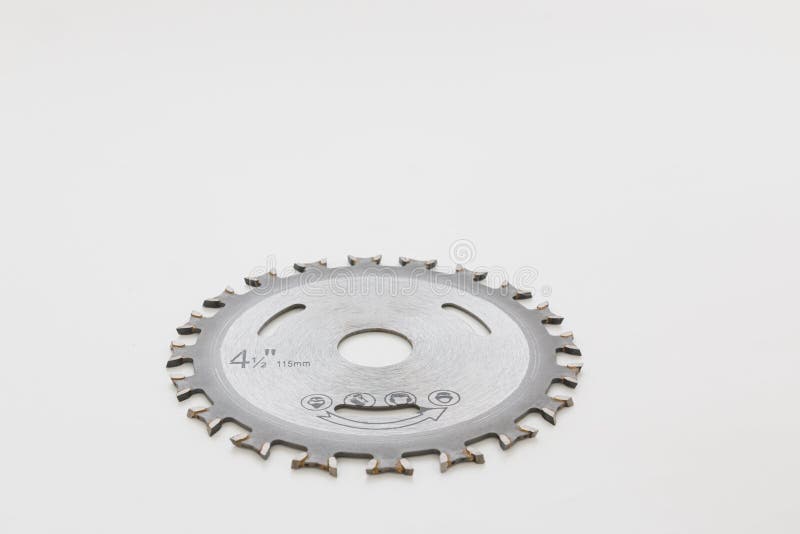 4 Inch Circular Saw Blade . Stock Image - Image of objects, white ...